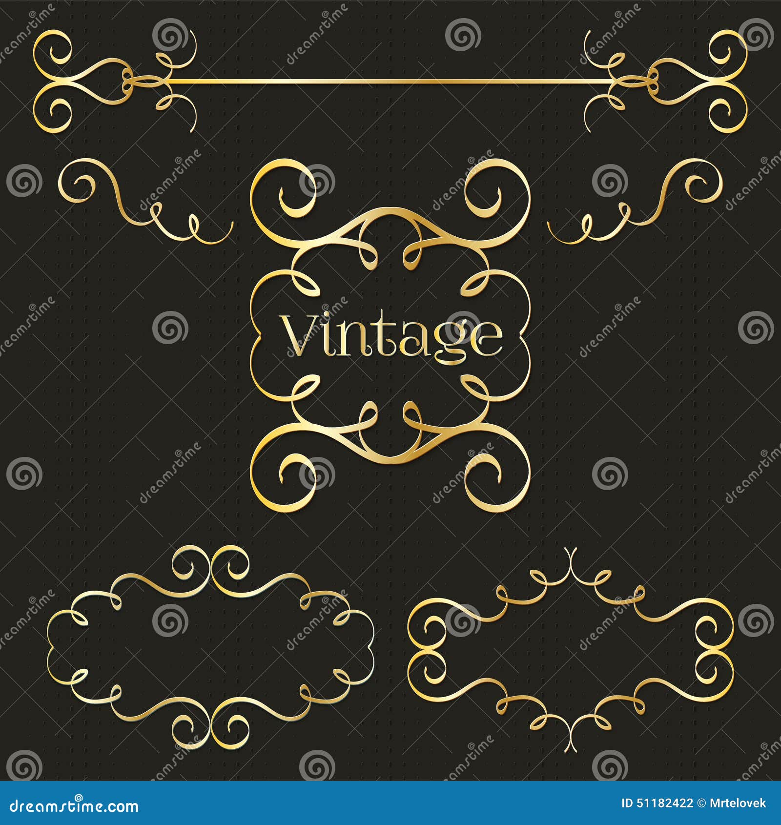 Calligraphy Monogram, Vintage Pattern Logo Stock Illustration ...