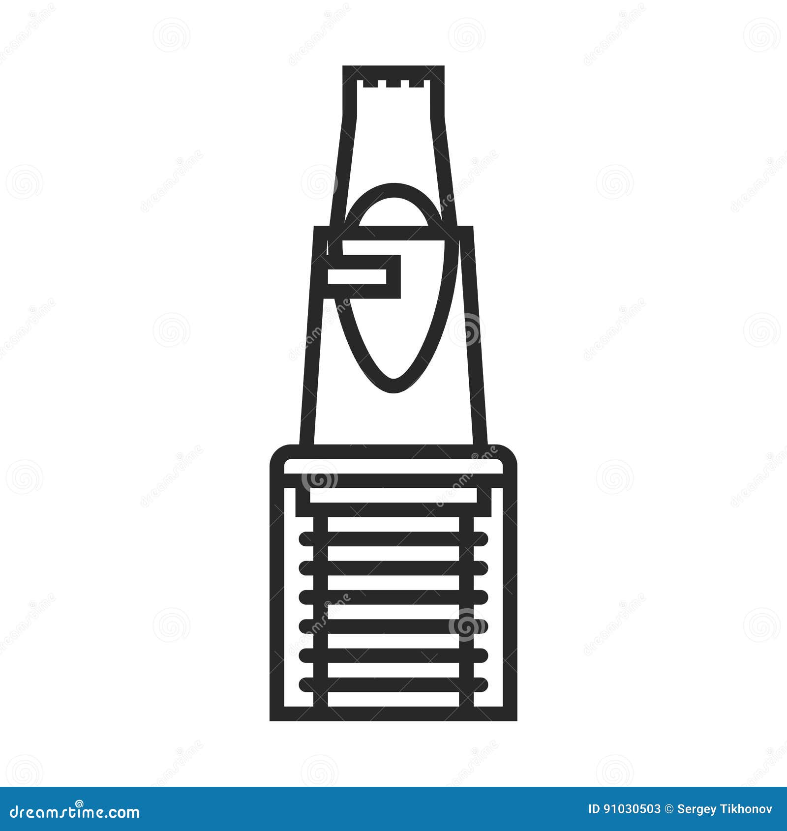Calligraphy Pen Vector Icon Stock Vector - Illustration of office ...