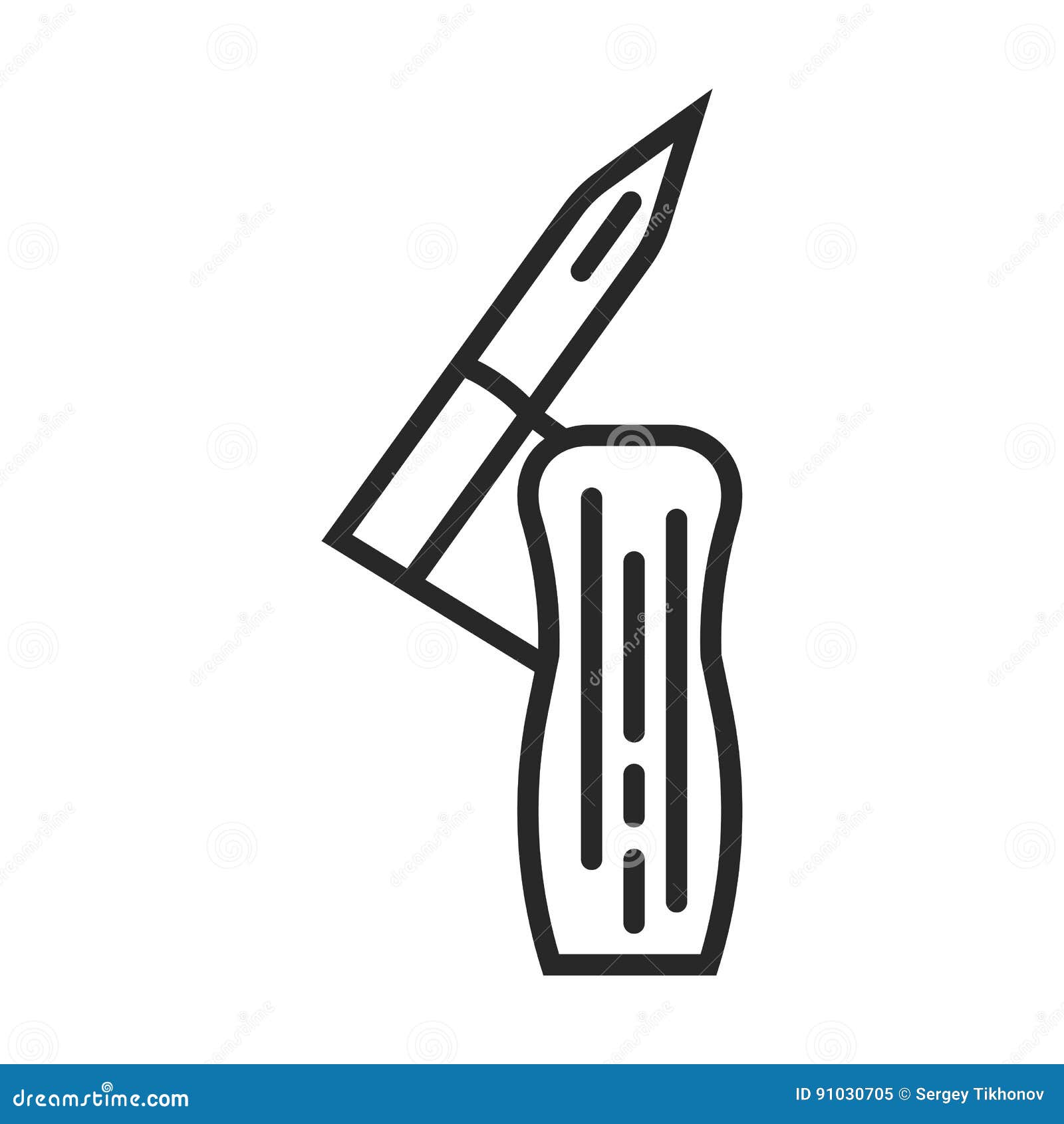Calligraphy Pen Vector Icon Stock Vector - Illustration of education ...