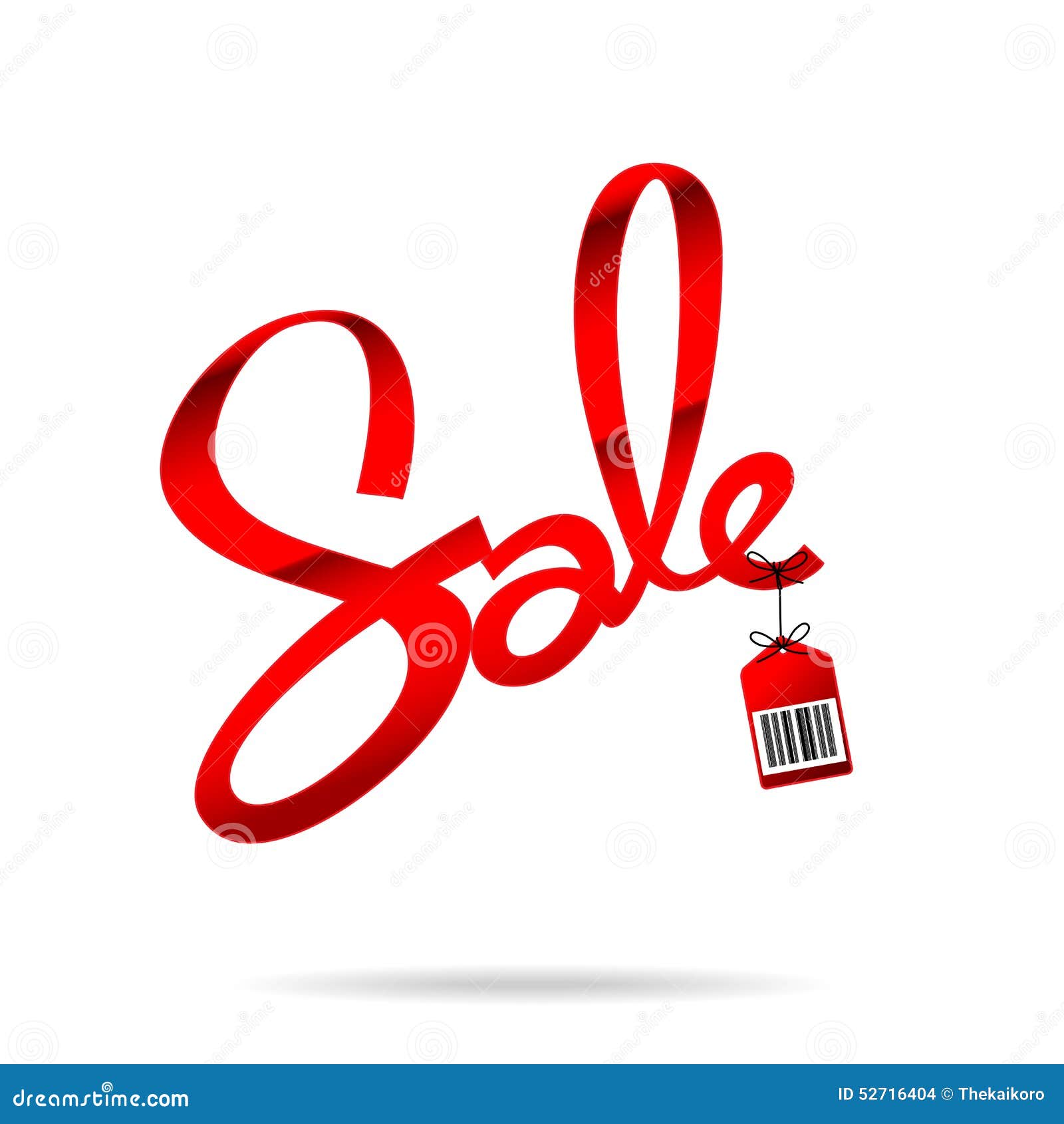 Calligraphy Sale Text Isolated on White Background Stock Vector ...