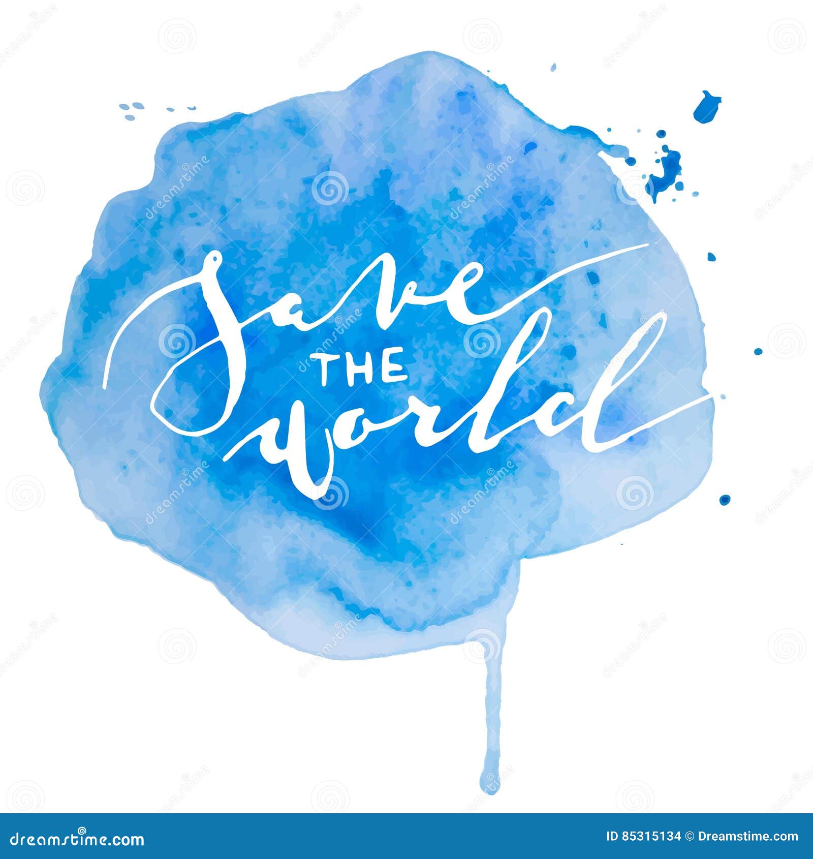 Calligraphy Save The Date. Watercolor Flowers Invitation Modern ...