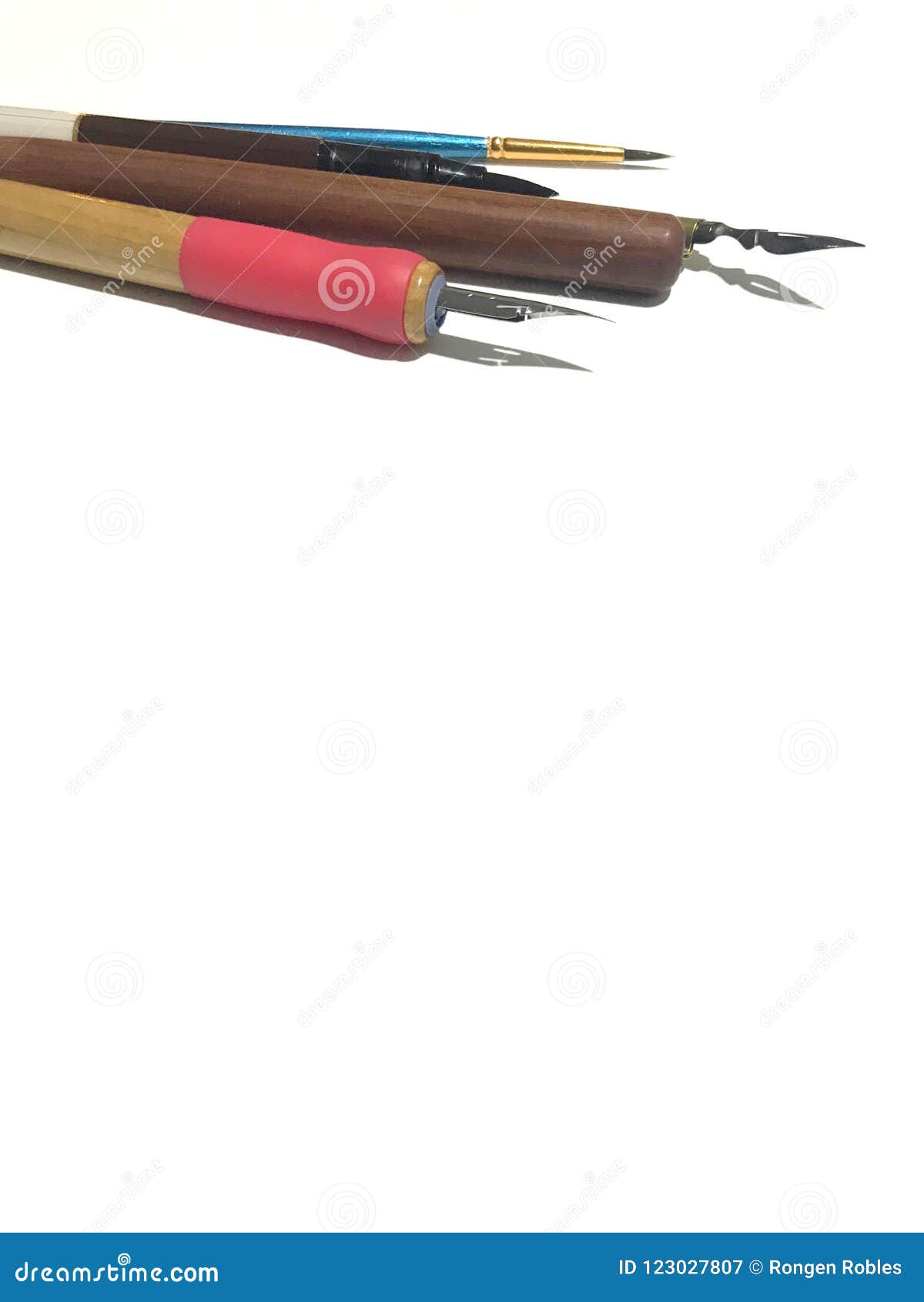 Basic Traditional Calligraphy Writing Tool Set Stock Image - Image of ...