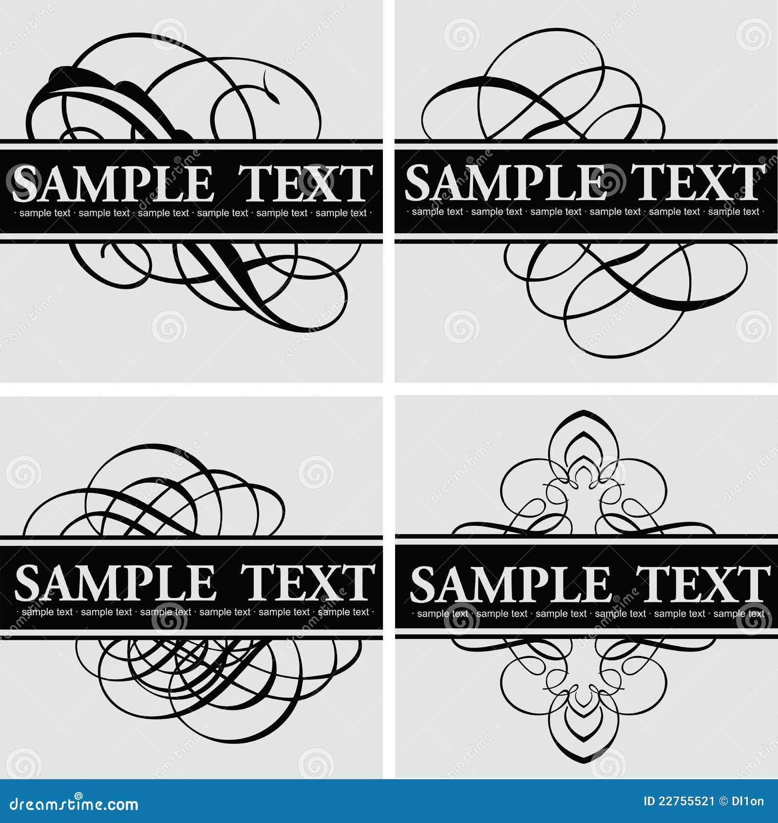 Calligraphy Title Quad stock vector. Illustration of menu - 22755521