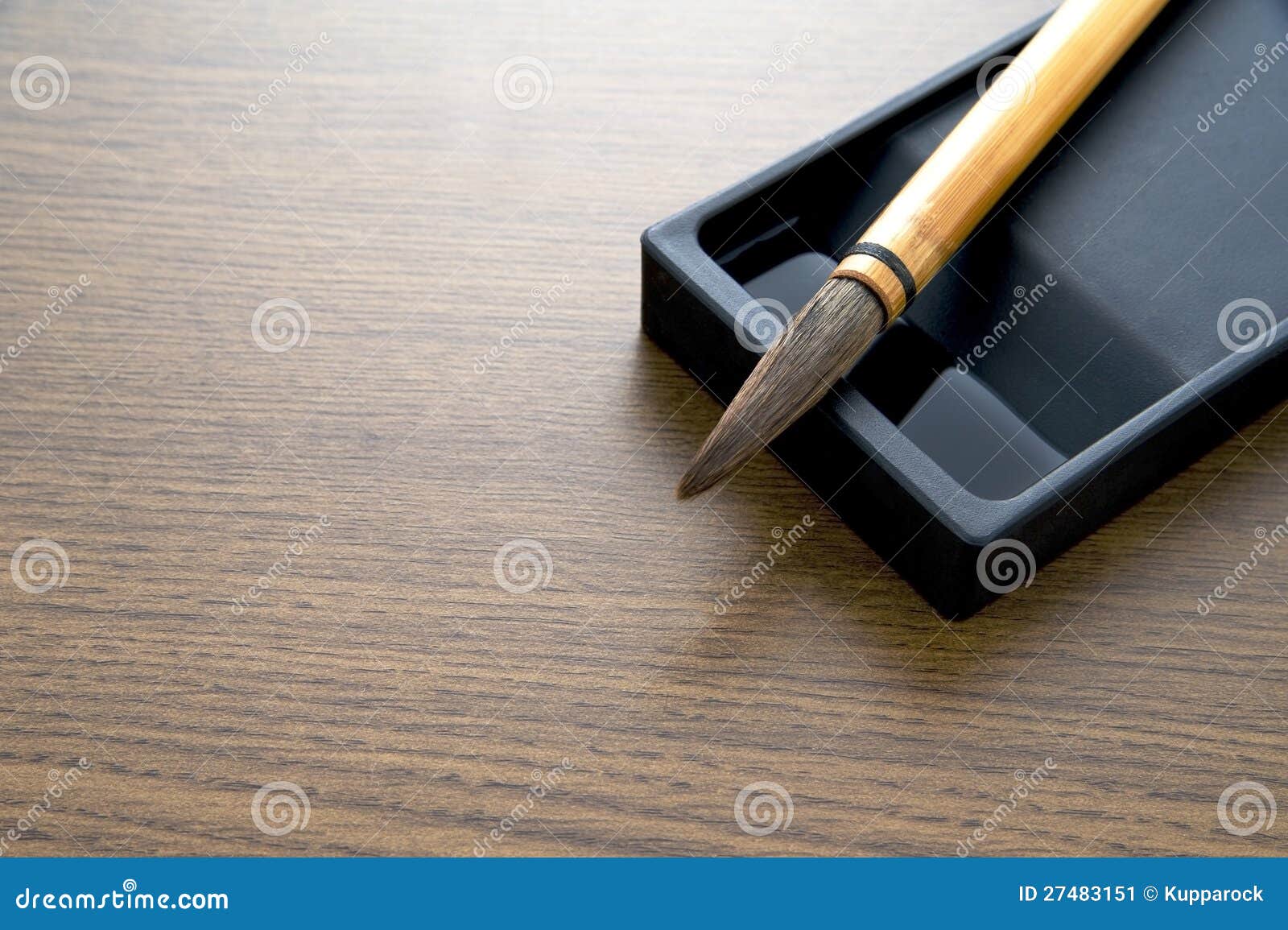 Calligraphy tools stock image. Image of asia, bamboo - 27483151