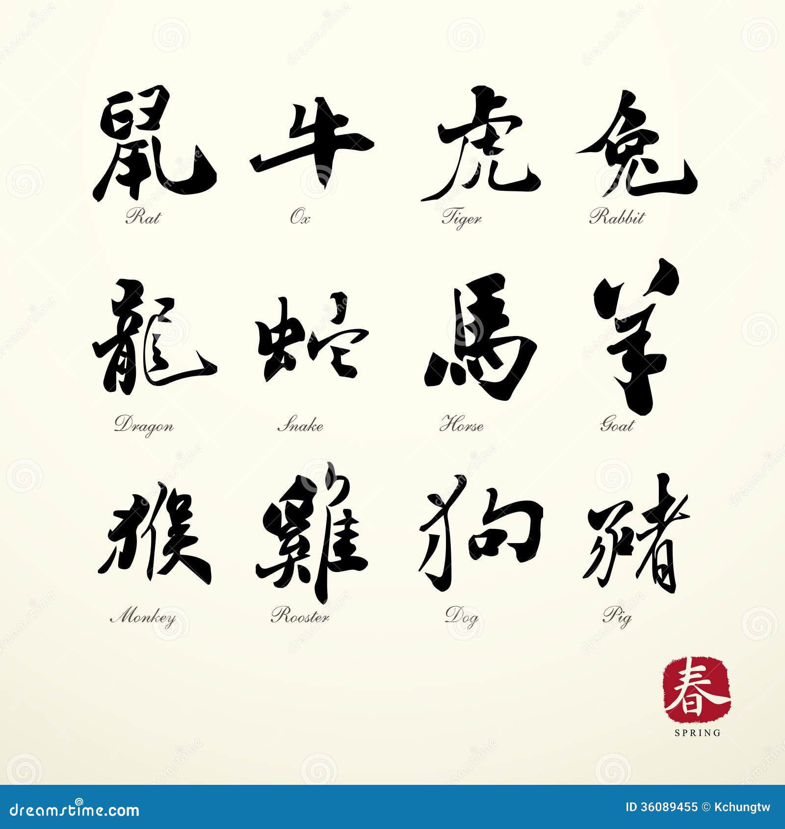 Calligraphy Zodiac Signs Set. Hand Drawn Horoscope Astrology Symbols ...