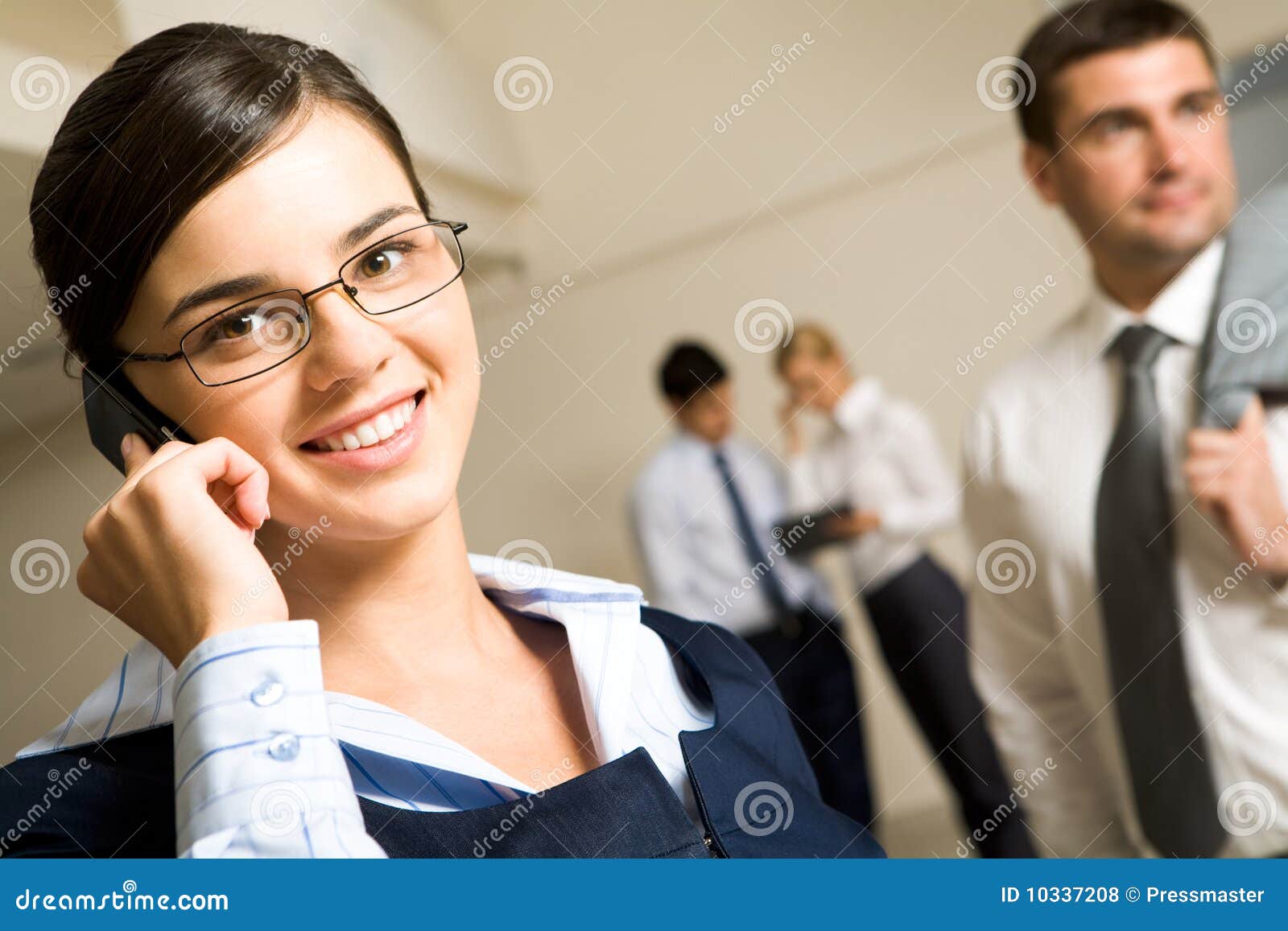 Calling stock photo. Image of communication, happy, attractive - 10337208