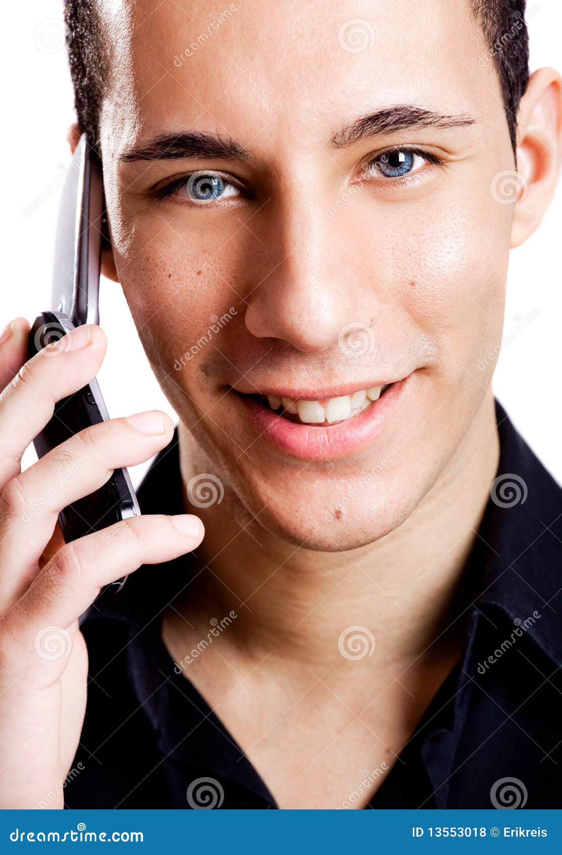 Calling stock photo. Image of face, attractive, friendly - 13553018