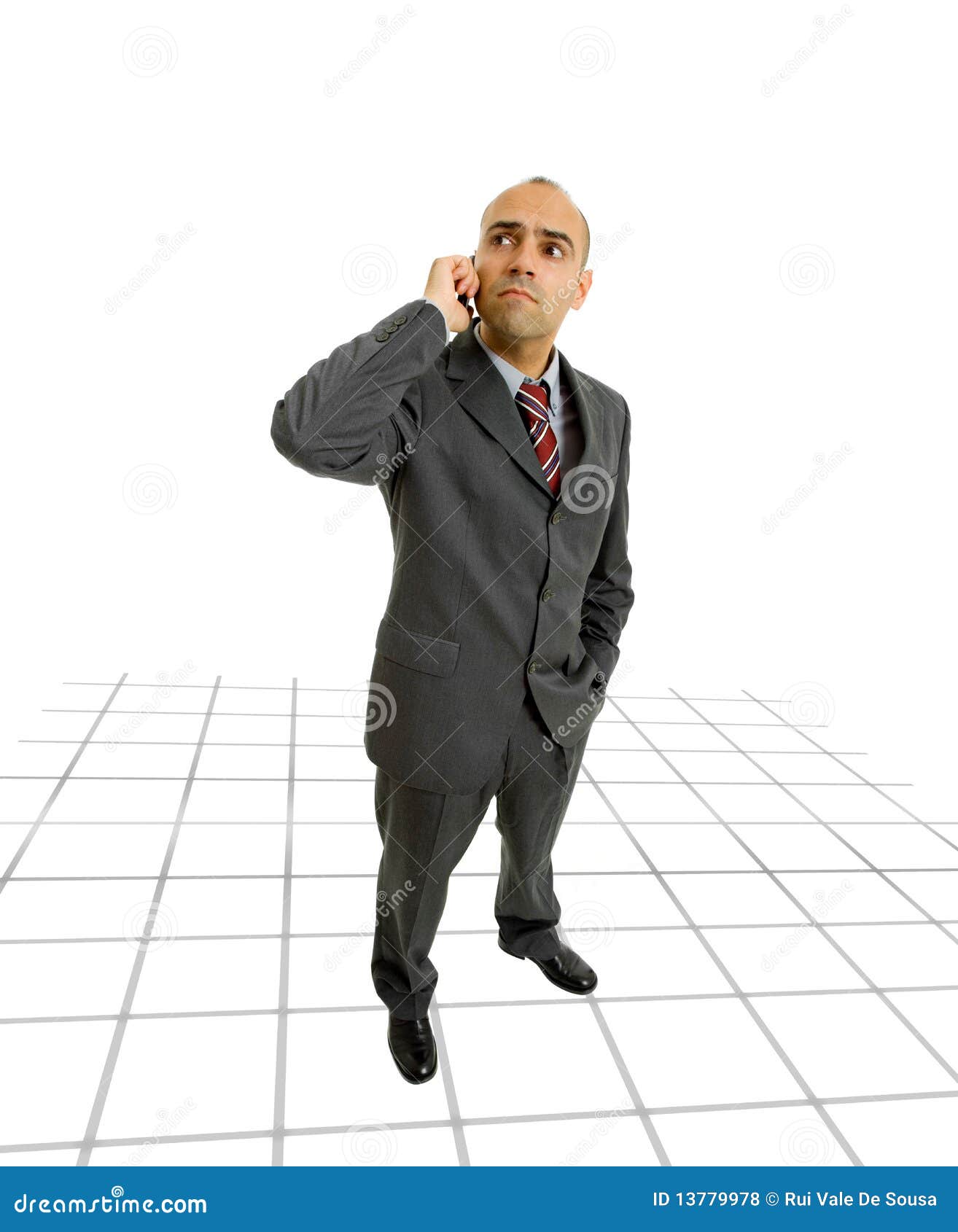 Calling stock photo. Image of contented, full, portrait - 13779978