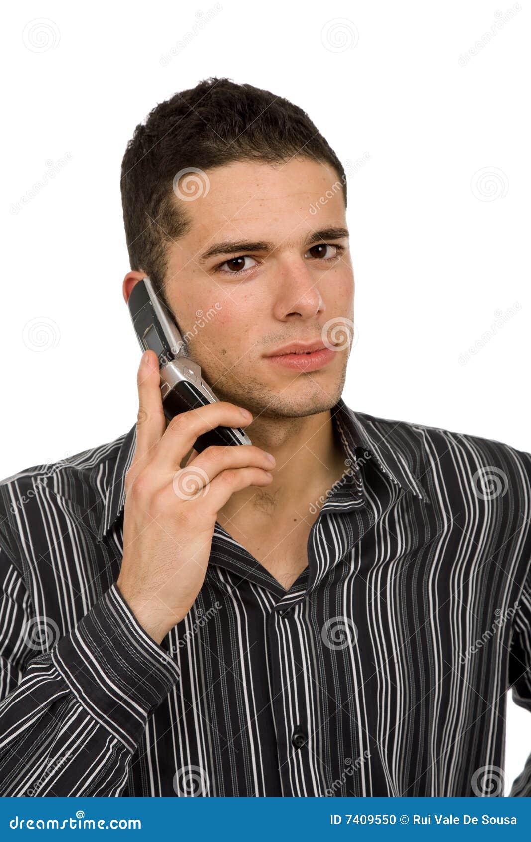 Calling stock photo. Image of confident, portrait, mobile - 7409550