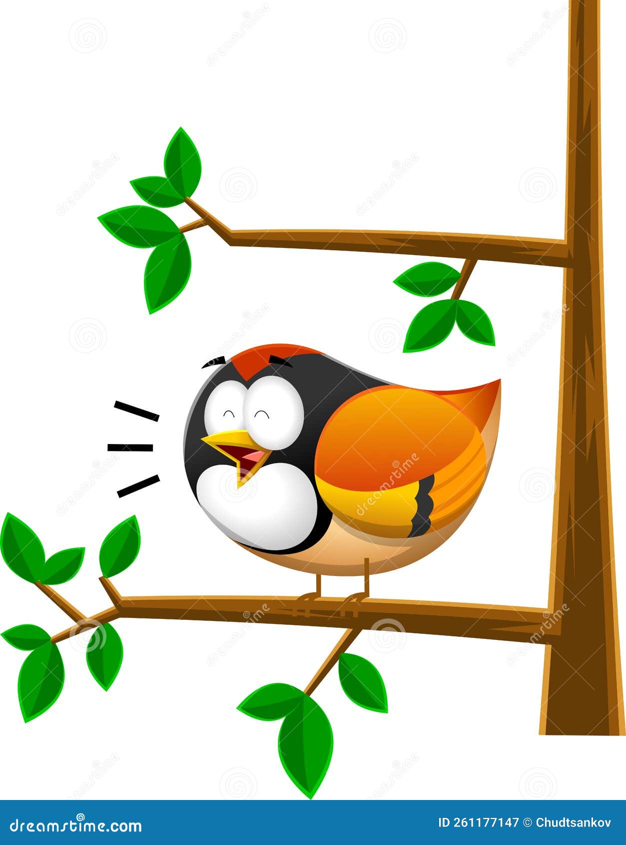 The 12 Days of Christmas - 4-Th Day - Four Calling Birds Stock Vector ...