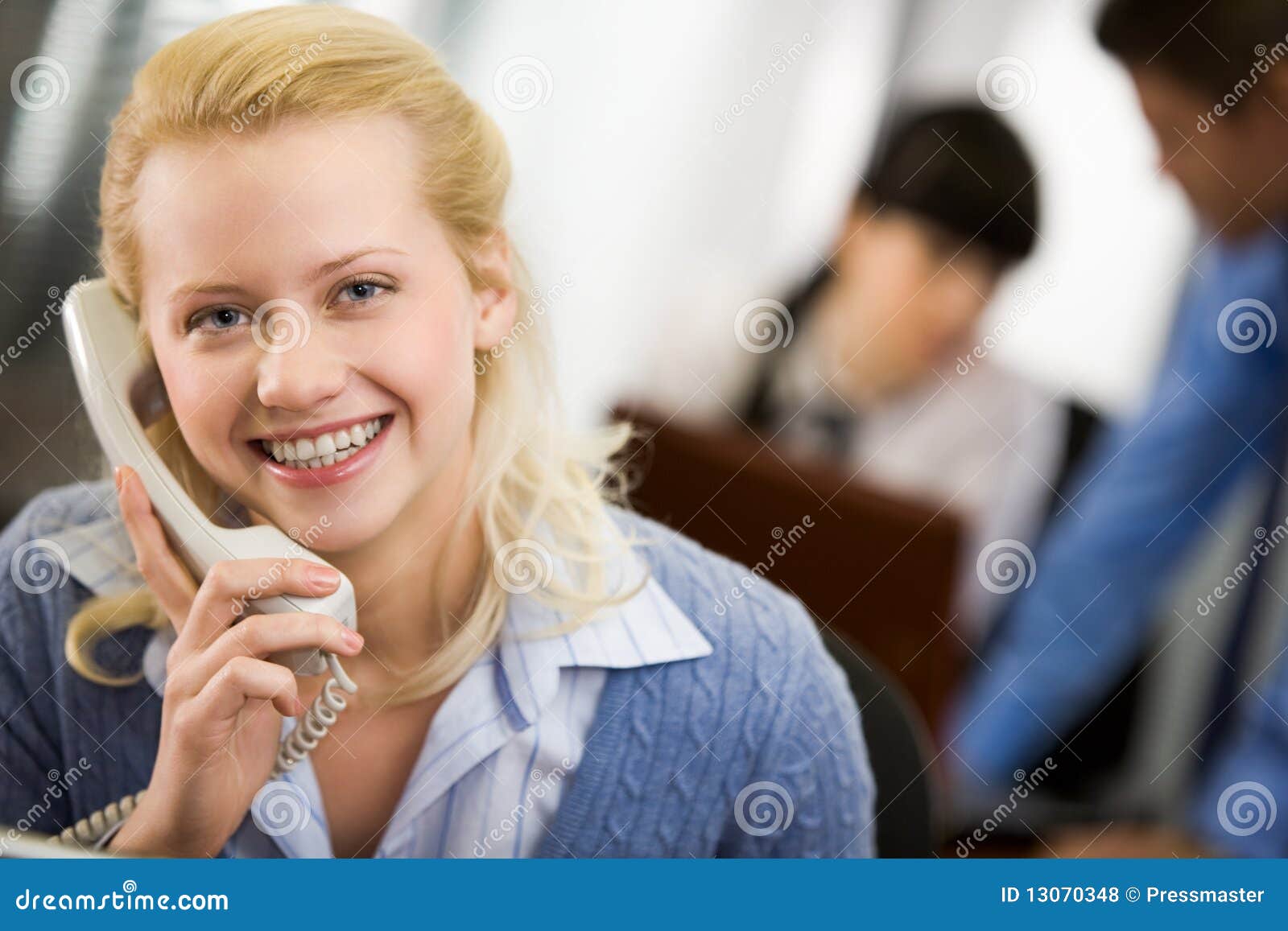 Calling blonde stock photo. Image of lifestyle, beautiful - 13070348