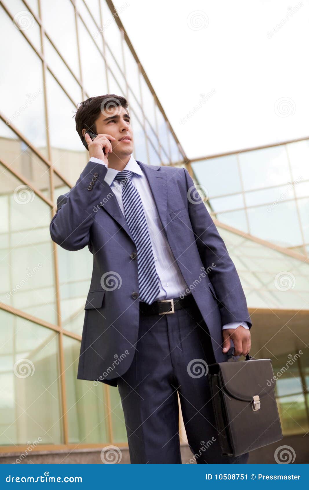 Calling businessman stock image. Image of businesspeople - 10508751