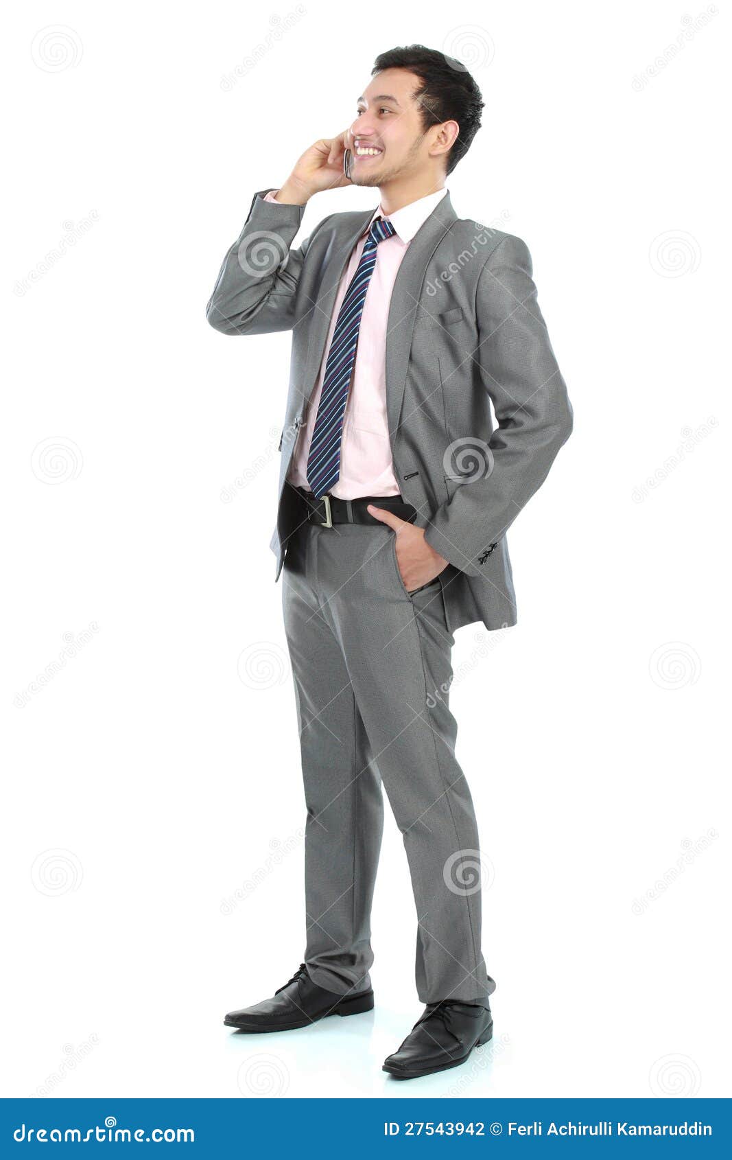Calling businessman stock photo. Image of full, happy - 27543942