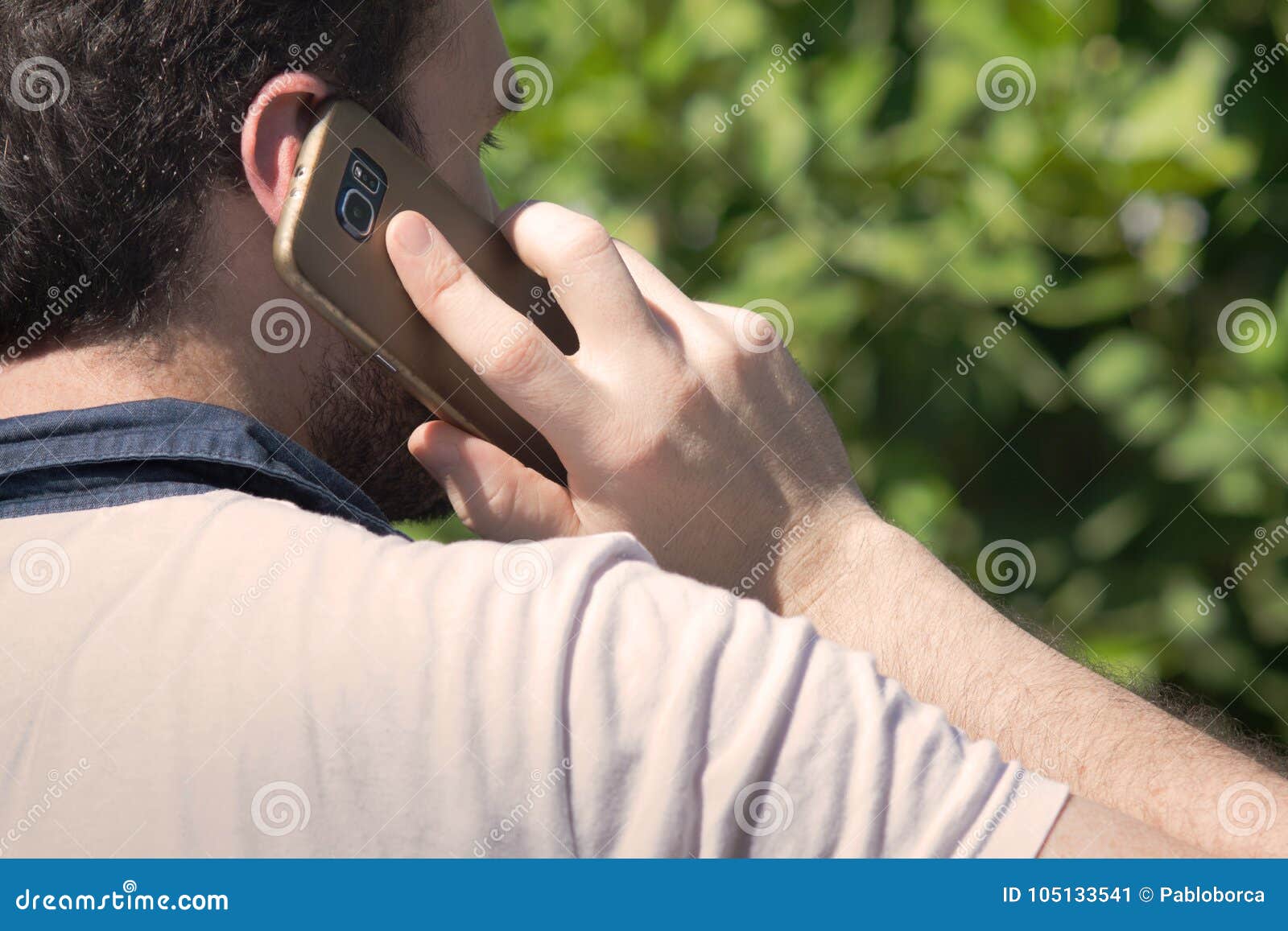 Calling with cellphone stock image. Image of laughing - 105133541