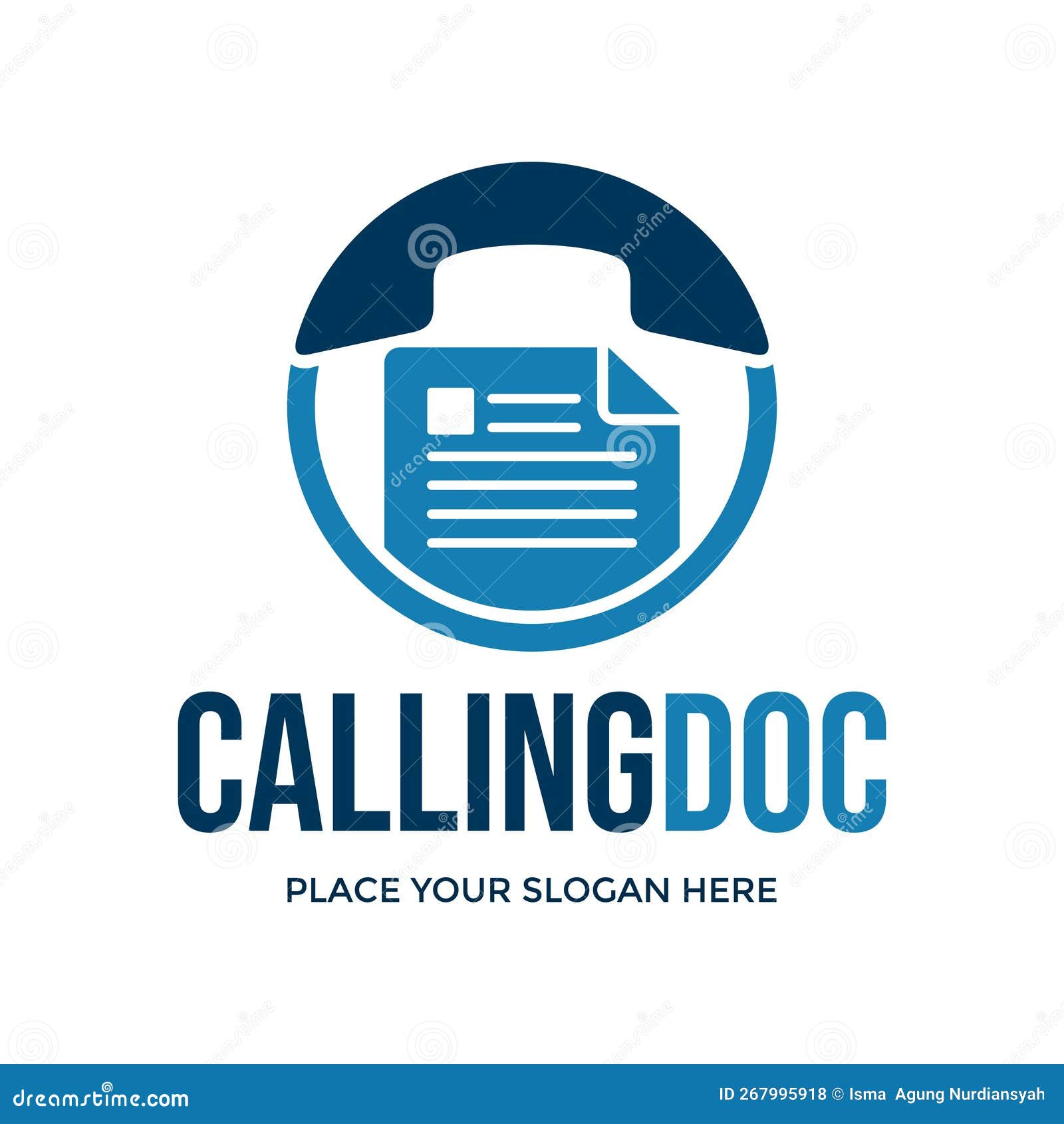 Calling Doc Logo Vector stock vector. Illustration of analysis - 267995918