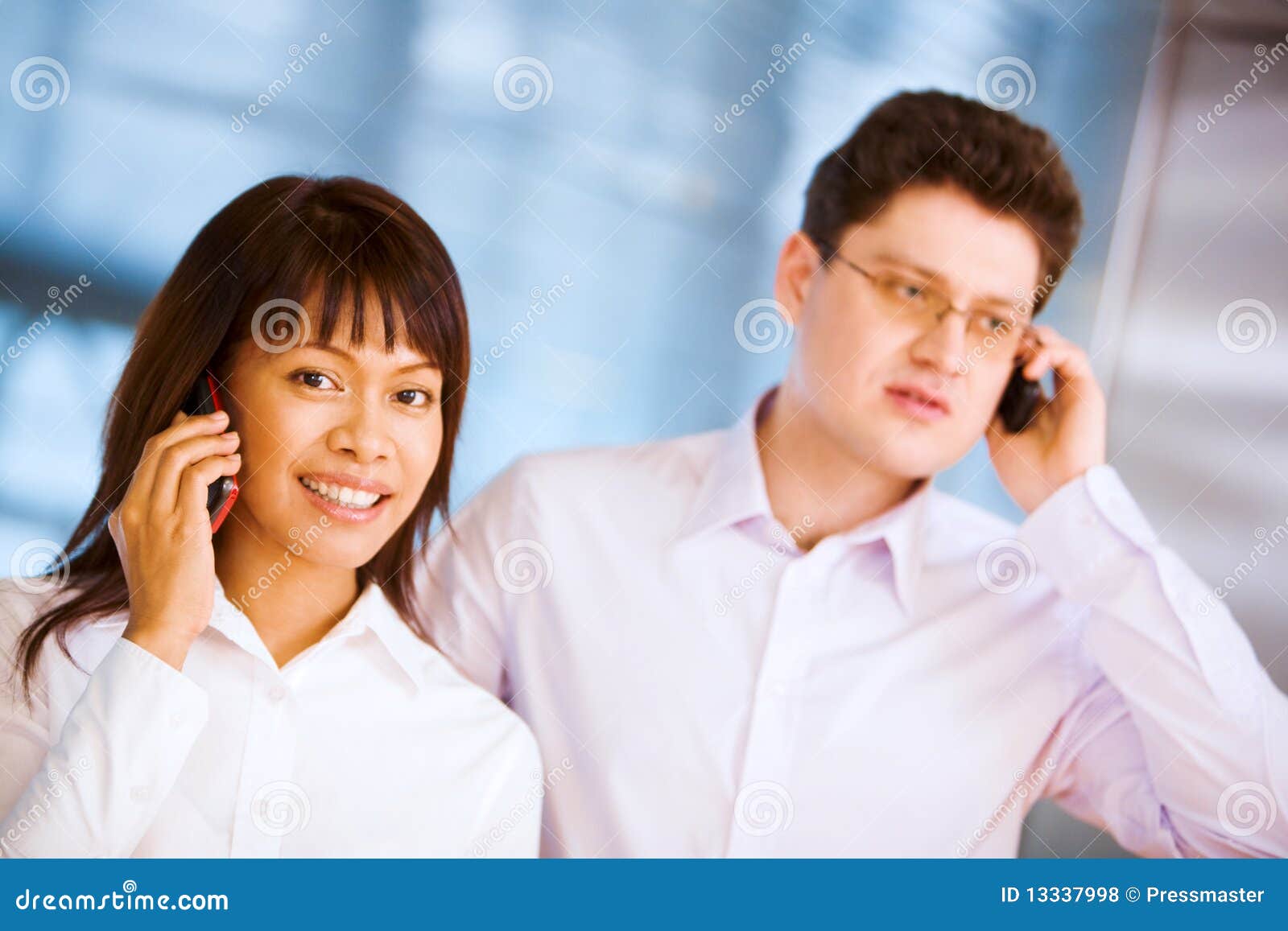 Calling employees stock photo. Image of interaction, corporate - 13337998