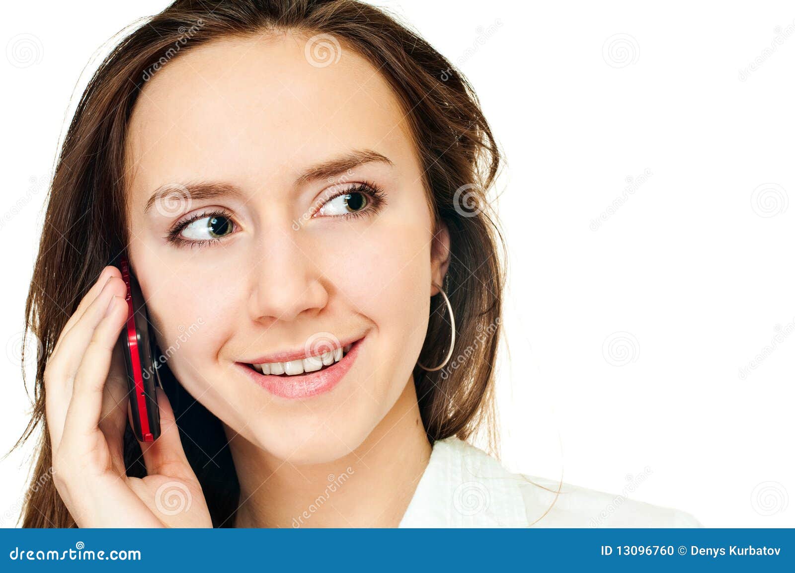 Calling girl stock photo. Image of glad, smile, executive - 13096760