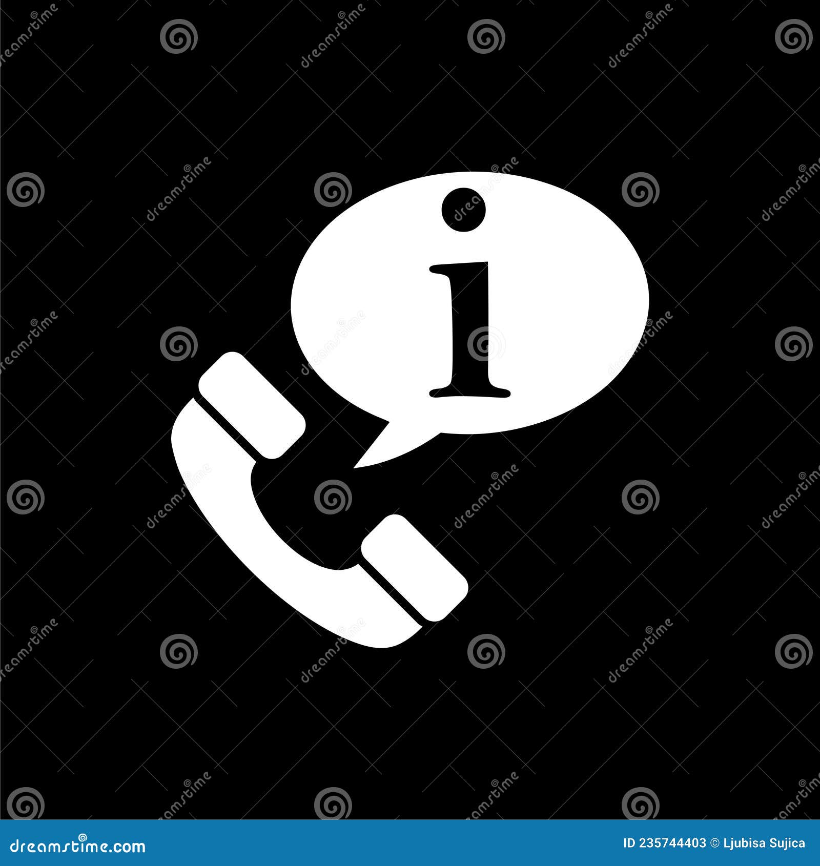 Calling Information Icon. Use For Mobile App, UI Pictogramm. Vector On ...