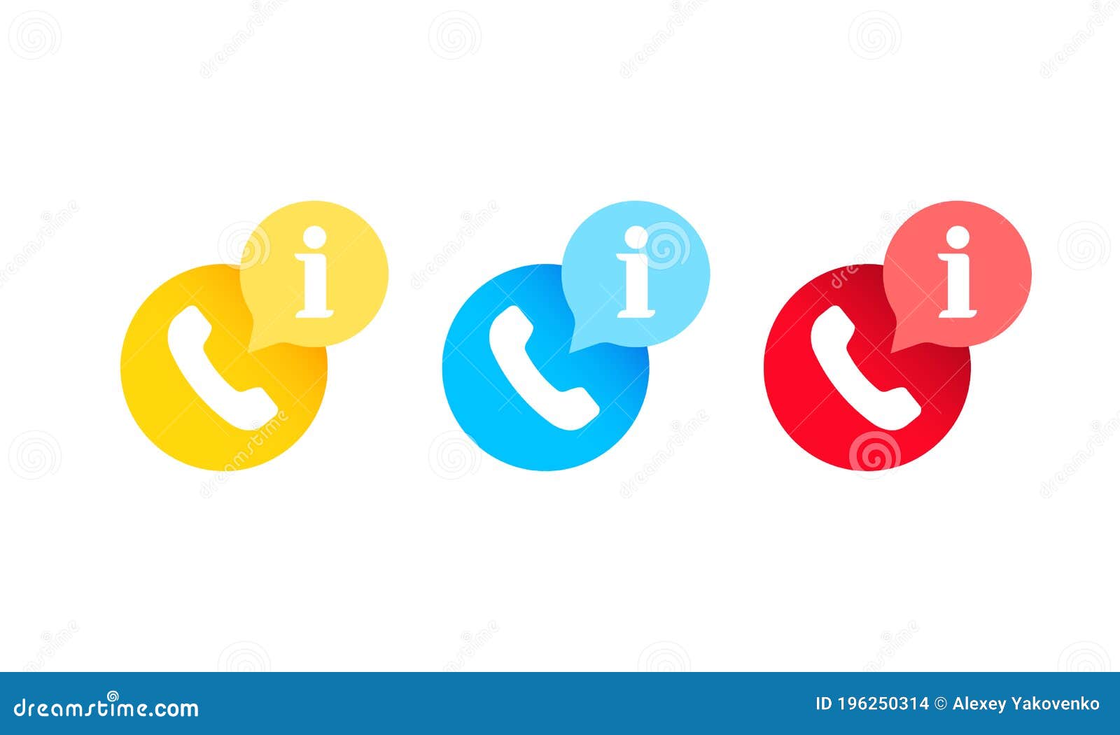 Calling Information Icon. Use for Mobile App, UI Pictogramm. Vector on ...