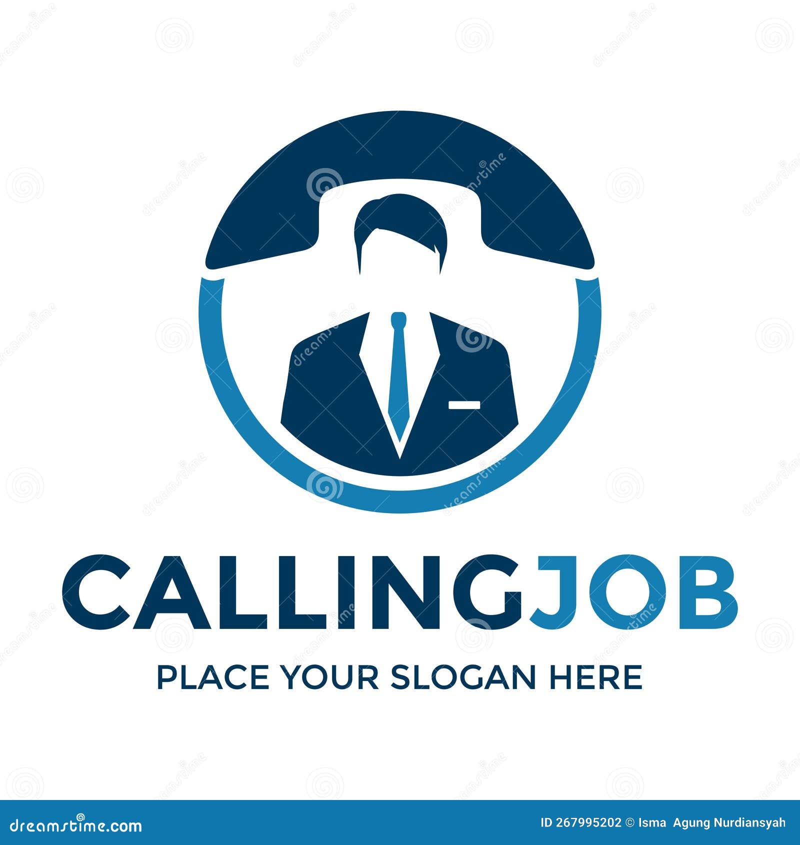 Calling Job Logo stock vector. Illustration of choose - 267995202