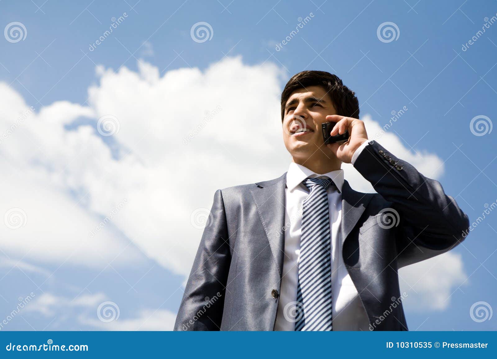 Calling man stock image. Image of attractive, environment - 10310535