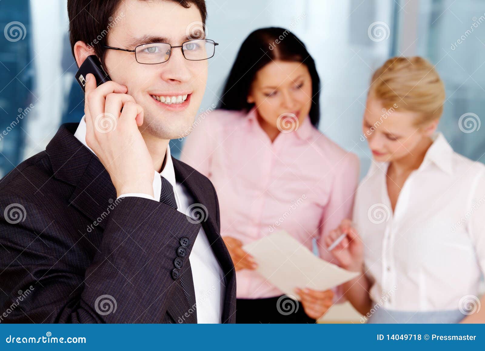 Calling man stock photo. Image of partner, calling, boss - 14049718