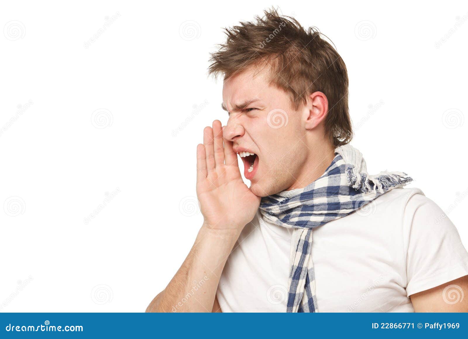 Calling out stock image. Image of dishevelled, background - 22866771