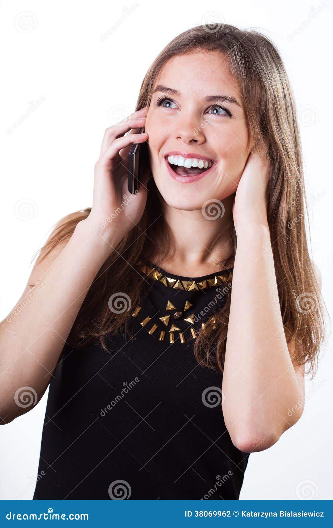 Calling phone stock photo. Image of fashion, happy, call - 38069962