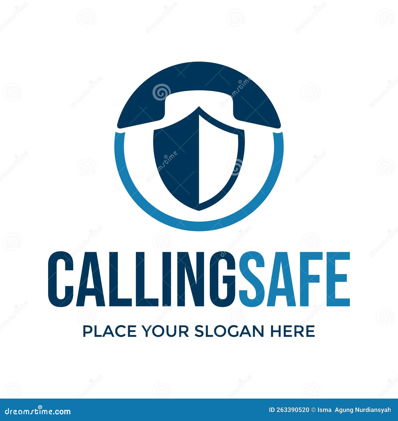 Calling Safe Logo Vector. this Logo is Design Use Shield Symbol Stock ...