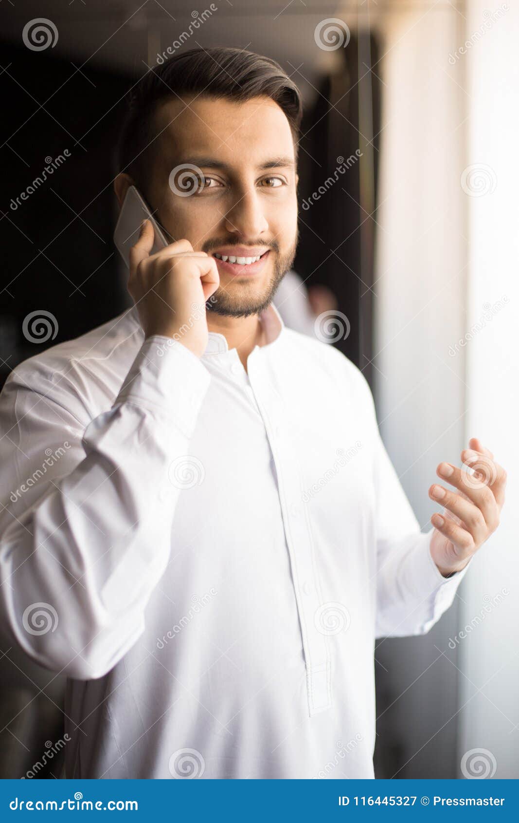 Calling by smartphone stock image. Image of person, corporate - 116445327
