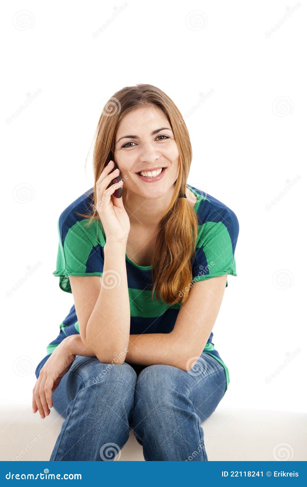 Calling someone stock image. Image of beautiful, house - 22118241