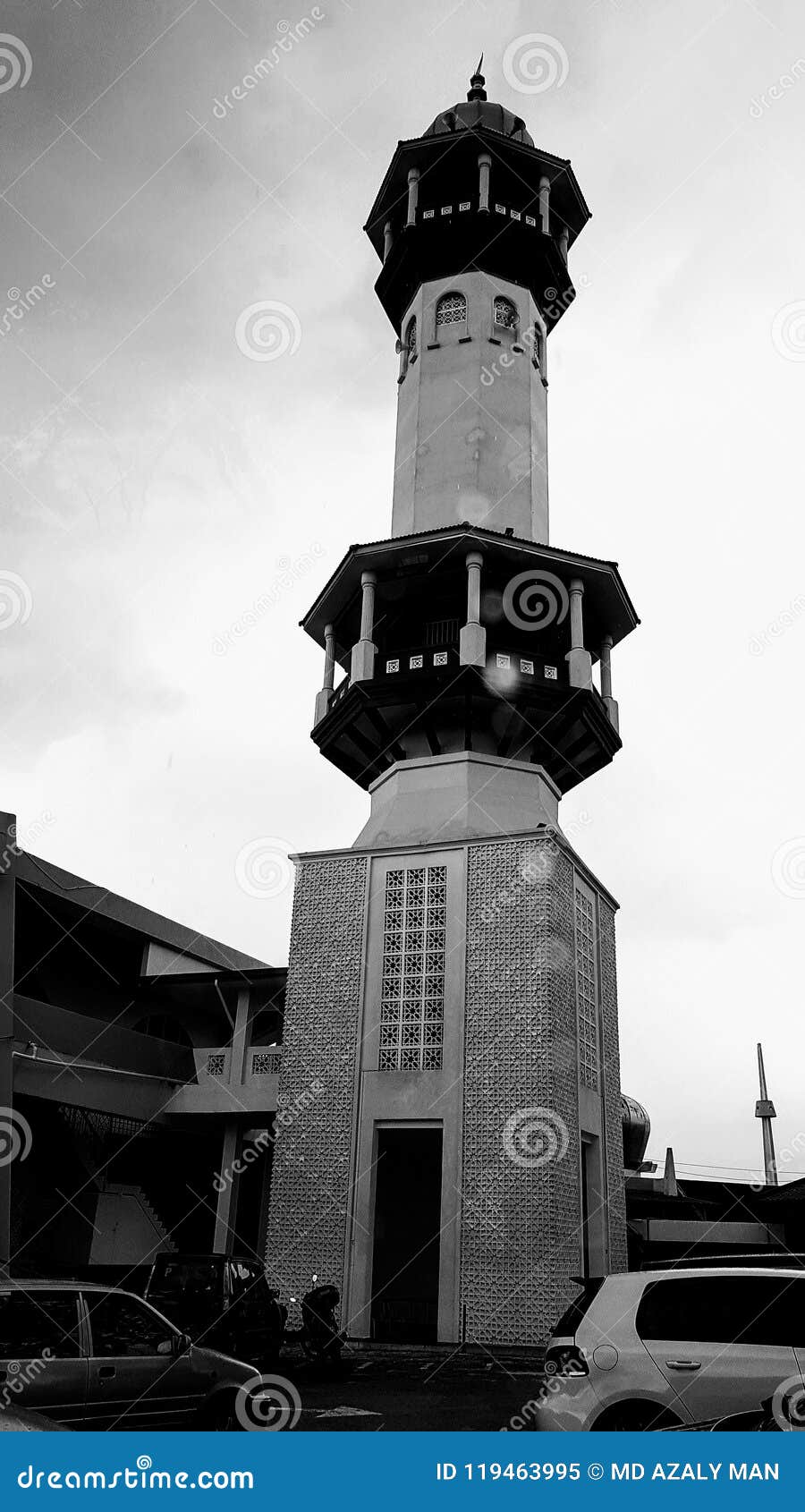 Calling Tower stock image. Image of mosque, islamic - 119463995