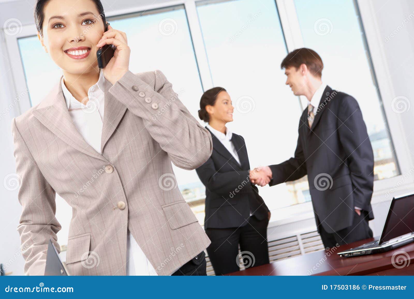 Calling woman stock photo. Image of cellular, girl, cell - 17503186