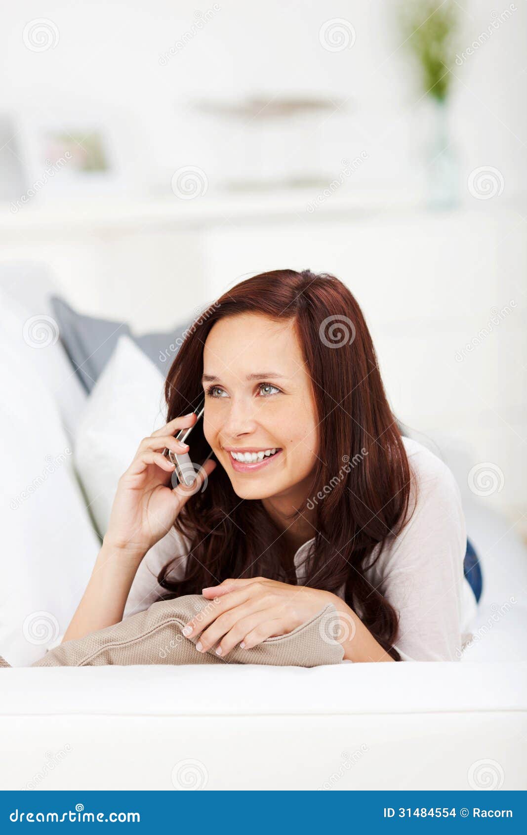 Calling woman stock photo. Image of mobile, calling, happiness - 31484554