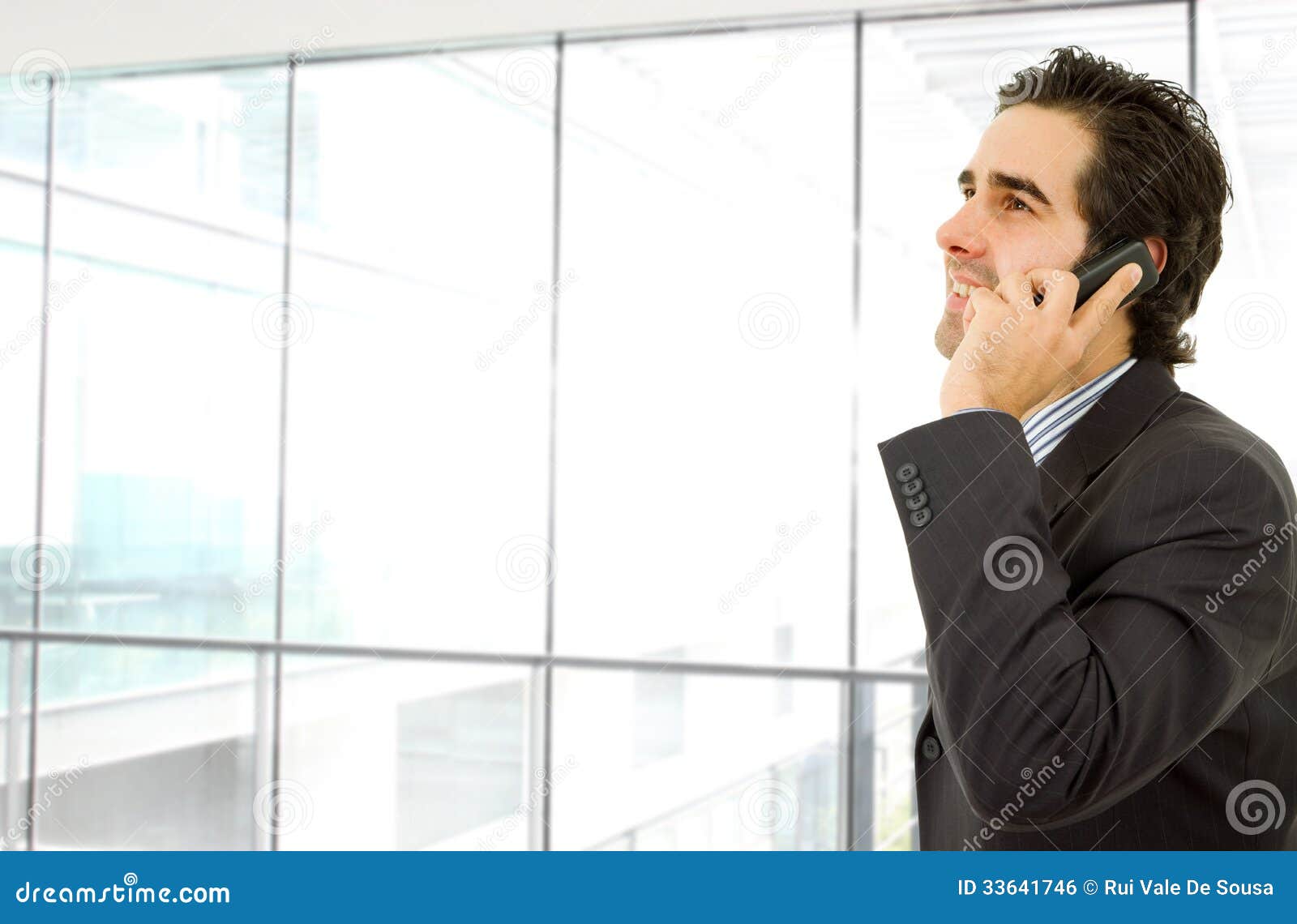 Calling stock photo. Image of adult, occupation, portrait - 33641746