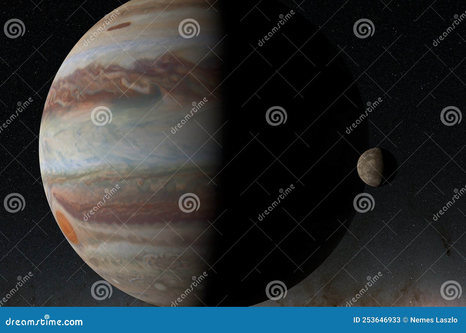Jupiter Inner Structure In 3d Artwork Stock Image | CartoonDealer.com ...