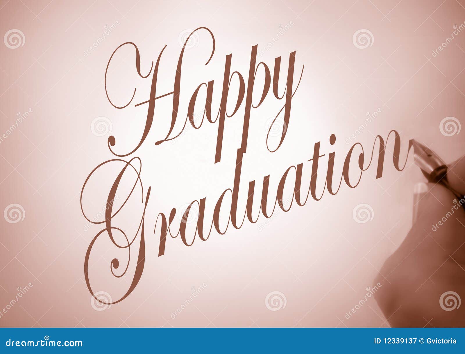 Callligraphy Happy Graduation Stock Image - Image of greeting, happy ...