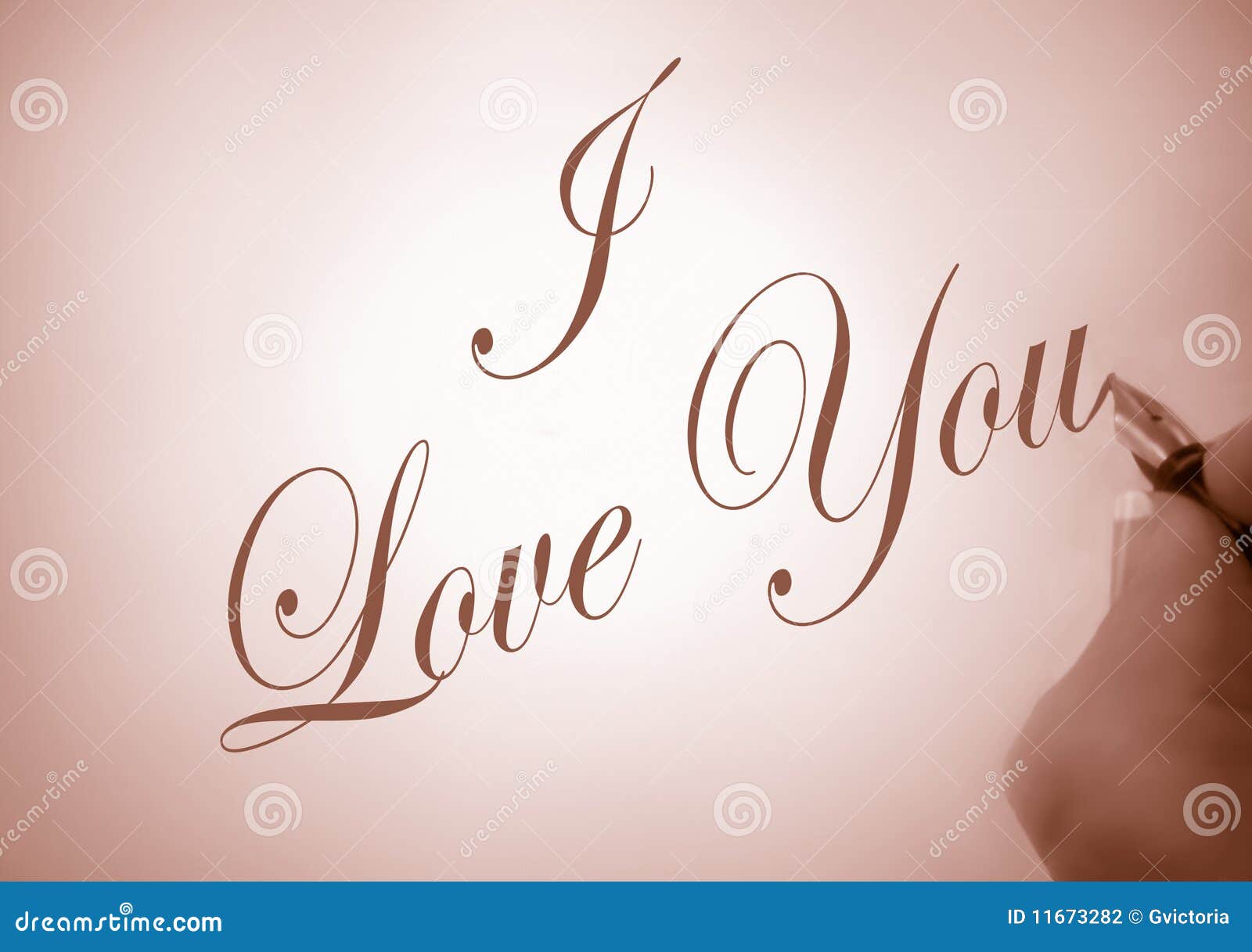 Callligraphy I love you stock photo. Image of artform - 11673282