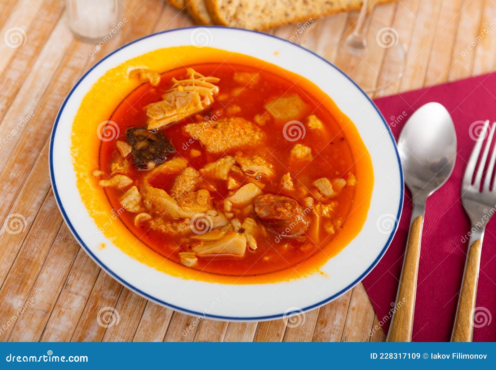 Callos Madrilenos Served on Table Stock Image - Image of banquet ...