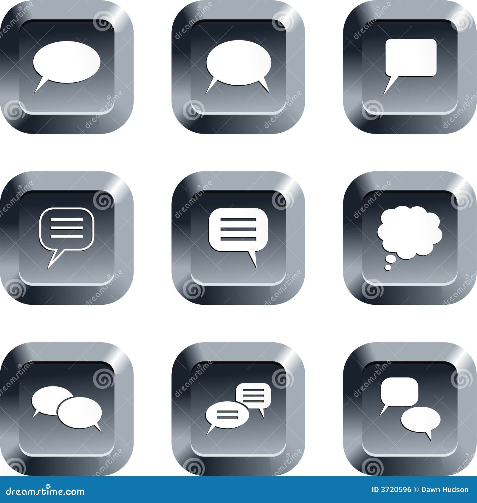 Callout buttons stock illustration. Illustration of bevel - 3720596