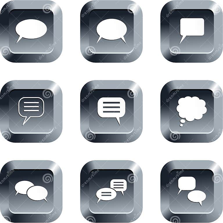 Callout buttons stock illustration. Illustration of bevel - 3720596