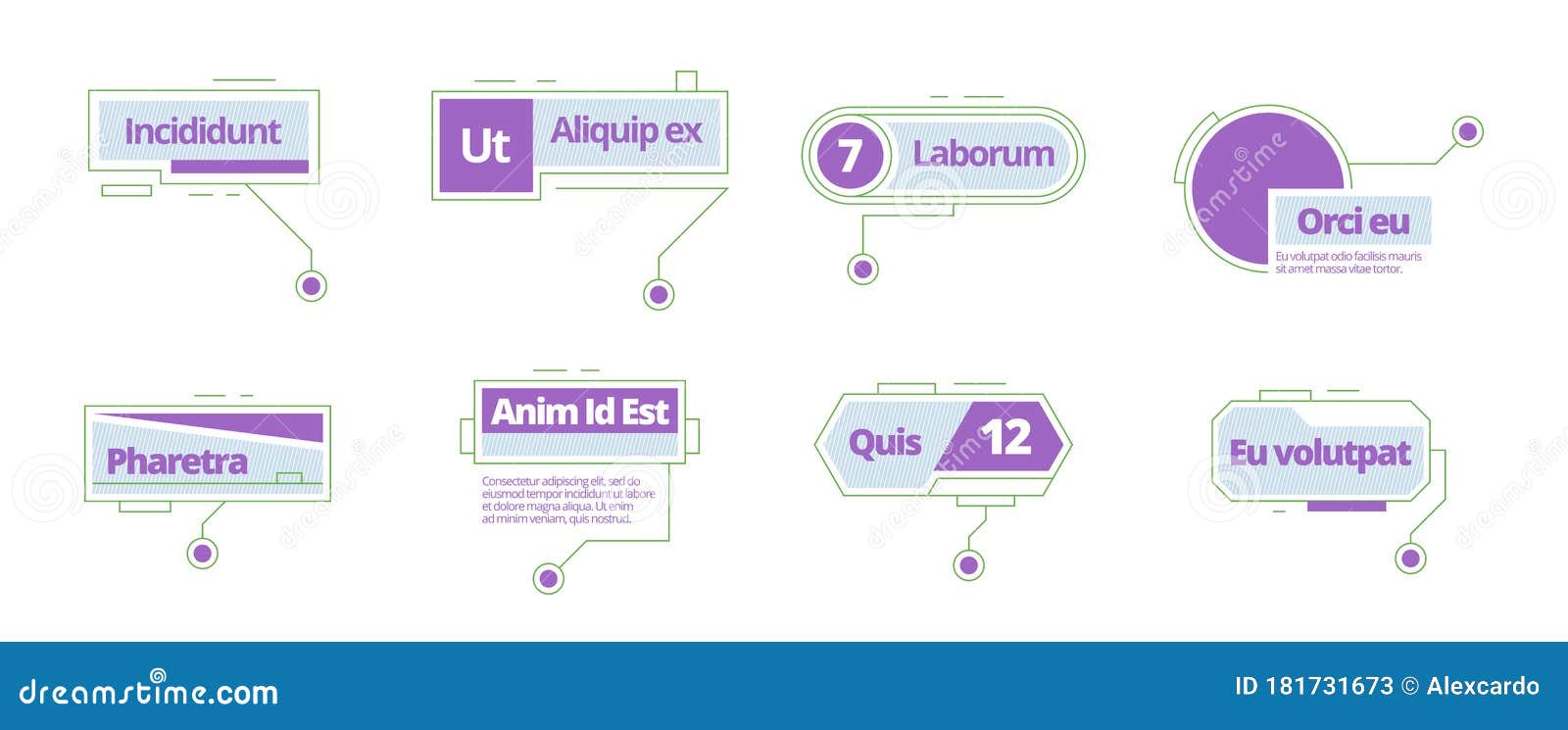 Callout Digital Set. Information Text for Diagrams, Presentations ...