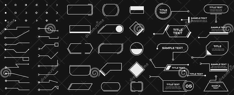 Callout Elements. Text Message Boxes with Arrows, Info Callout Banners ...