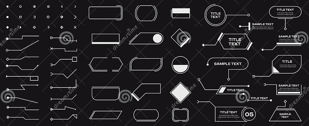 Callout Elements. Text Message Boxes with Arrows, Info Callout Banners ...