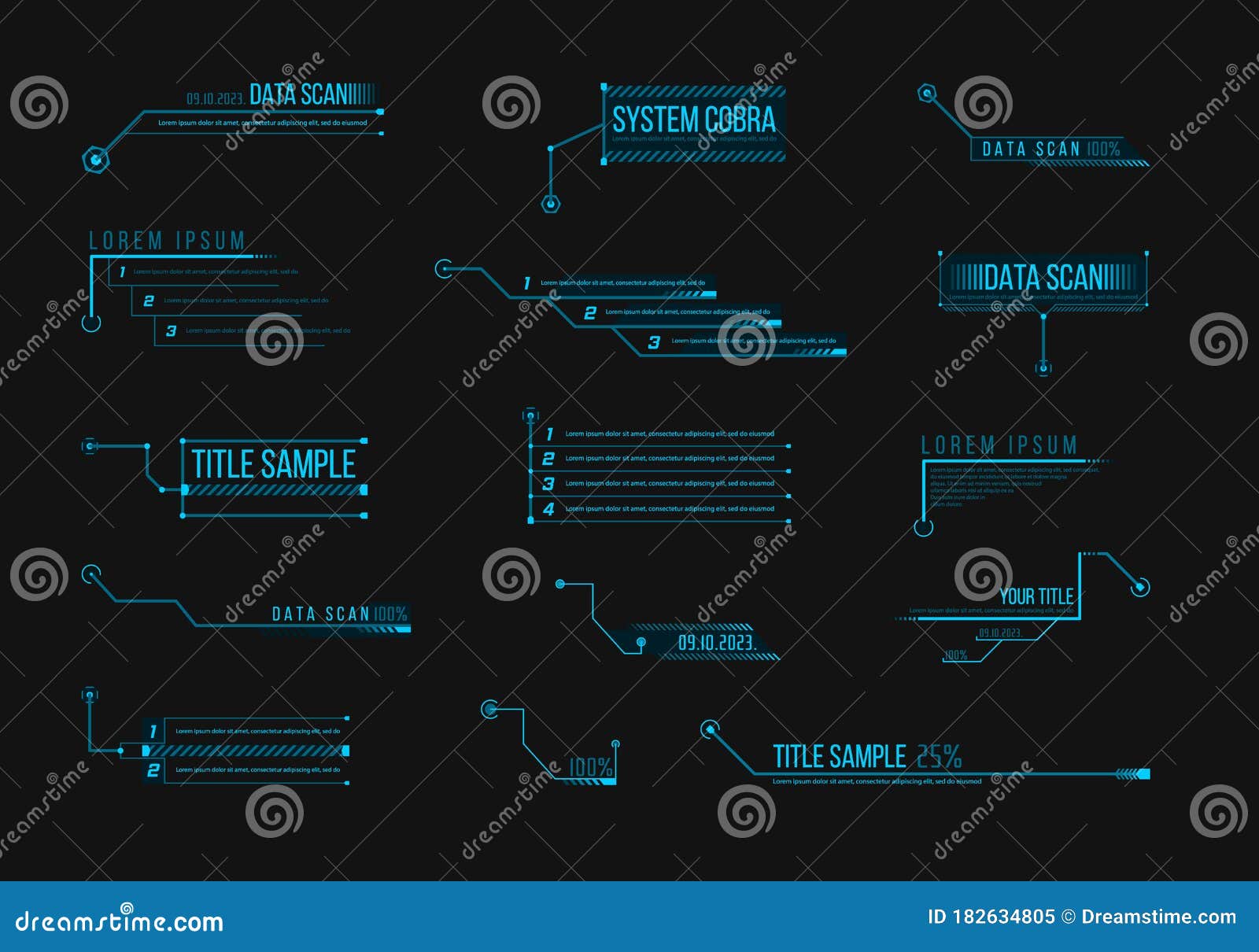 Set Layouts Infographics Cartoon Vector | CartoonDealer.com #48024349