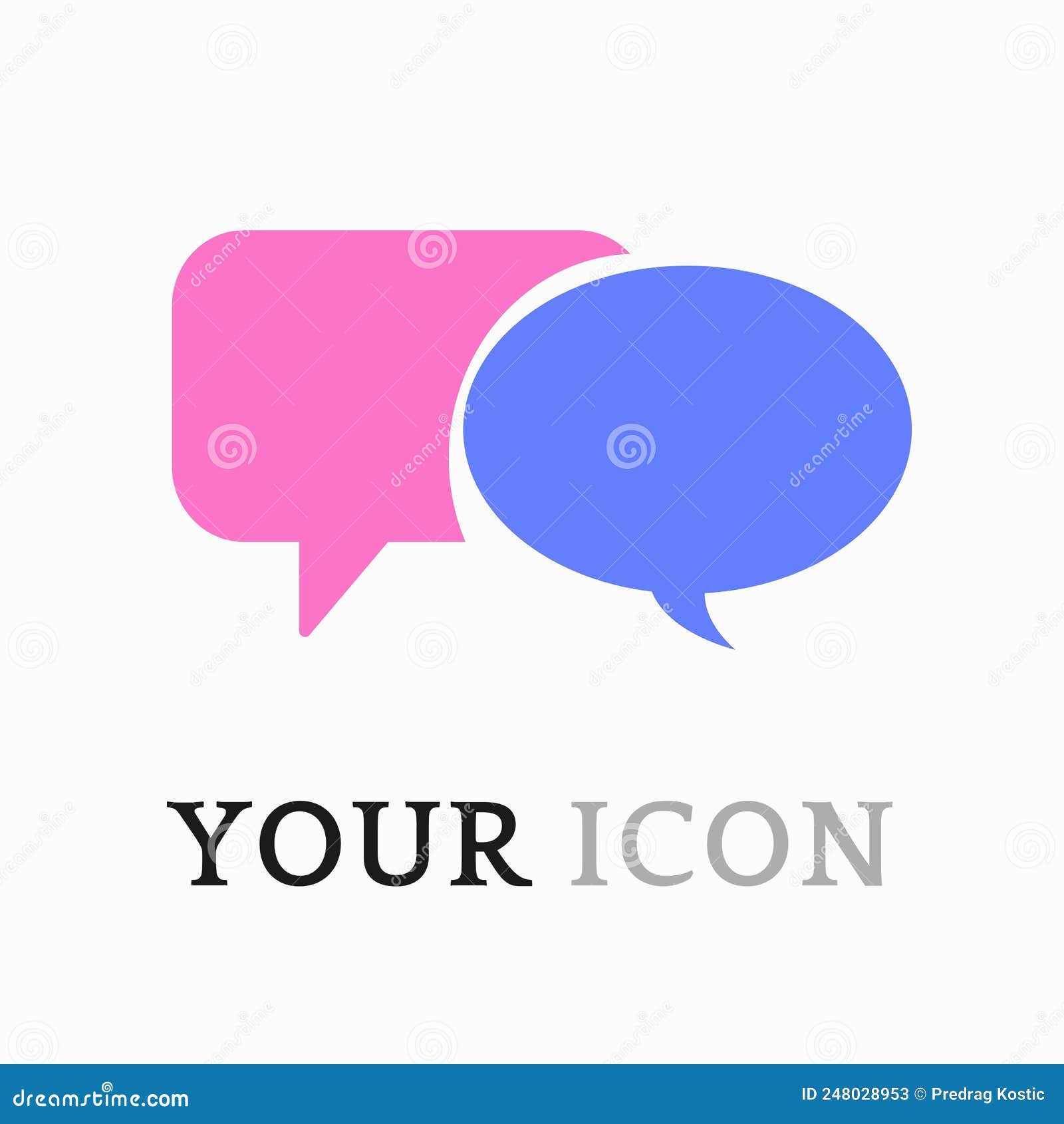Callout Shape Message Bubble Connecting People Logo Icon On White ...