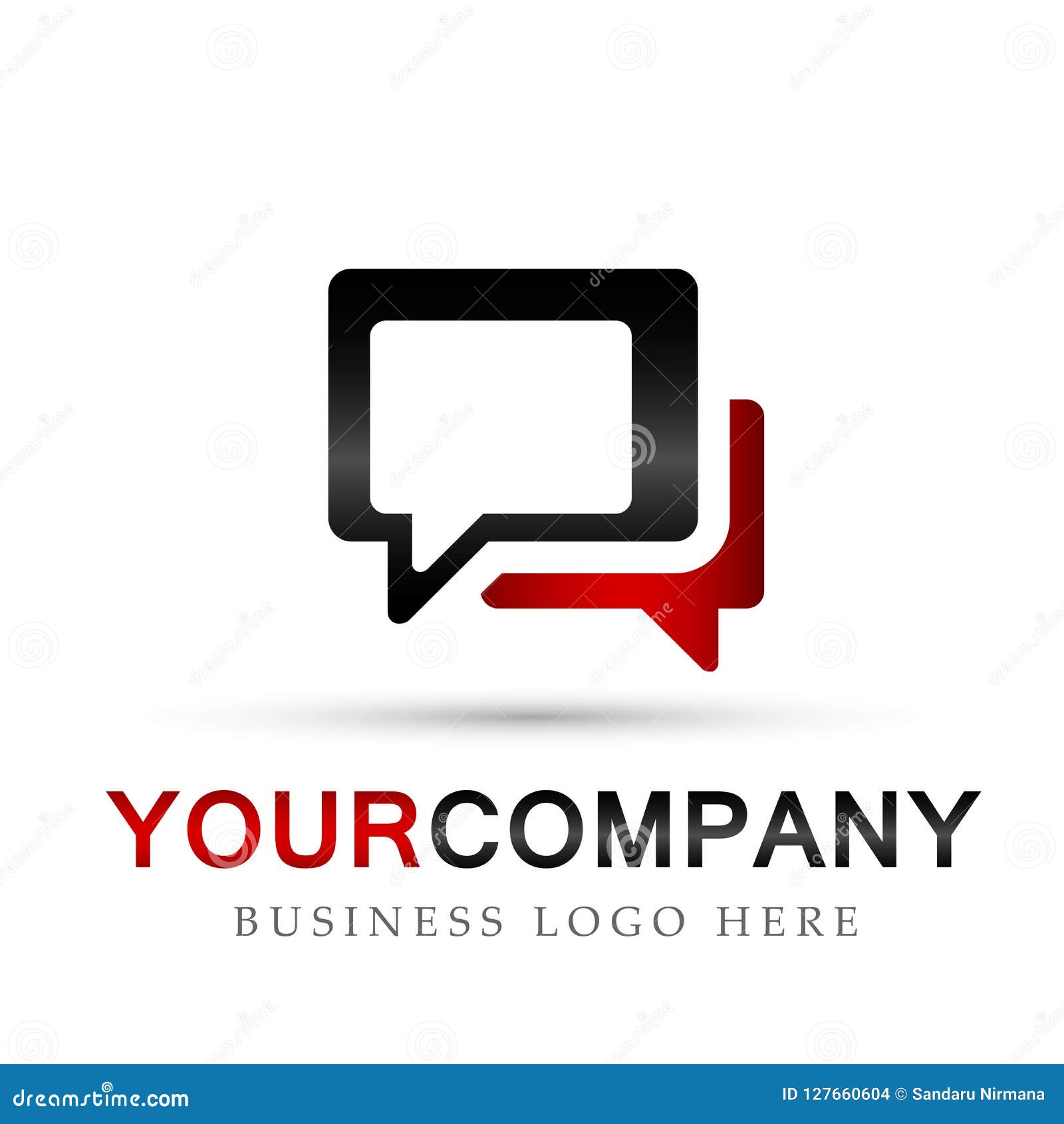 Callout Shape Message Bubble Connecting People Logo Icon on White ...