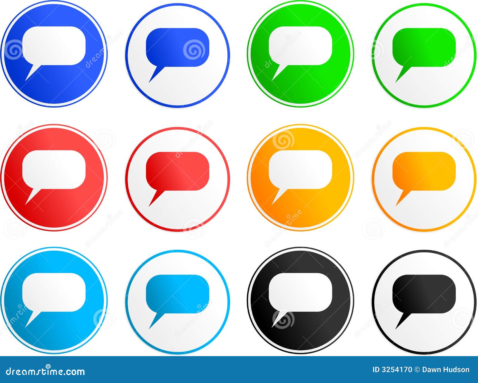 Callout sign icons stock vector. Illustration of clip - 3254170