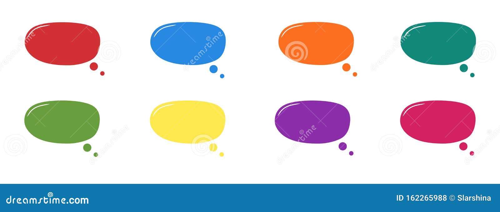 Callouts Set with Different Messages on White Background. Vector ...