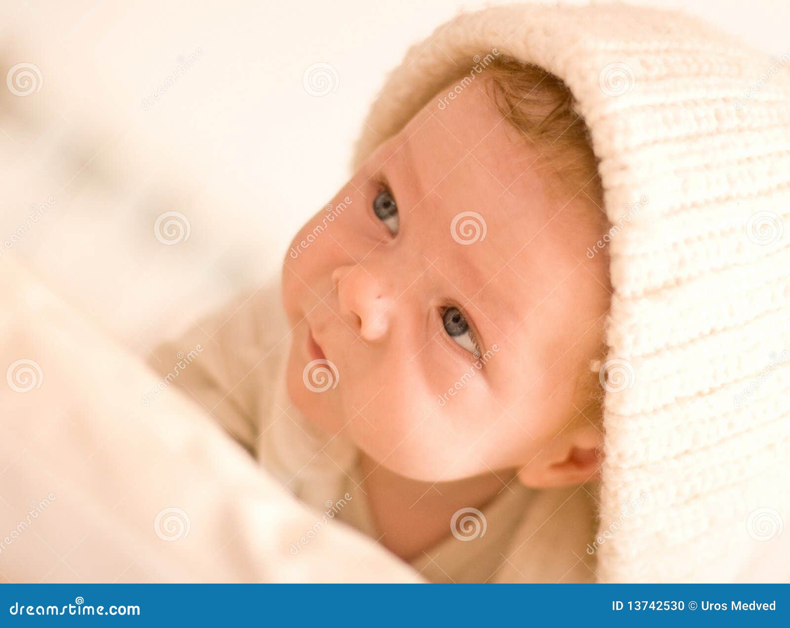 Calm baby stock photo. Image of beauty, daughter, months - 13742530